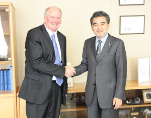 President Ochi received a visit from Micron Technology CEO Mark Durcan ...