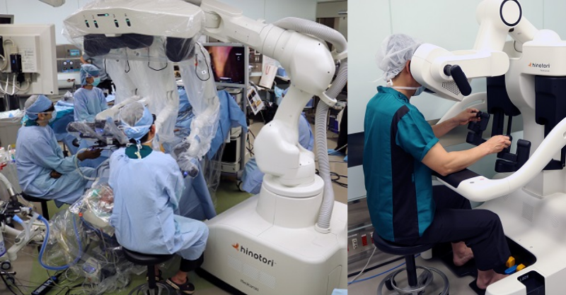 HU Hospital introduces 'Hinotori,' the first Japan-made surgical robot system, to its facility ...